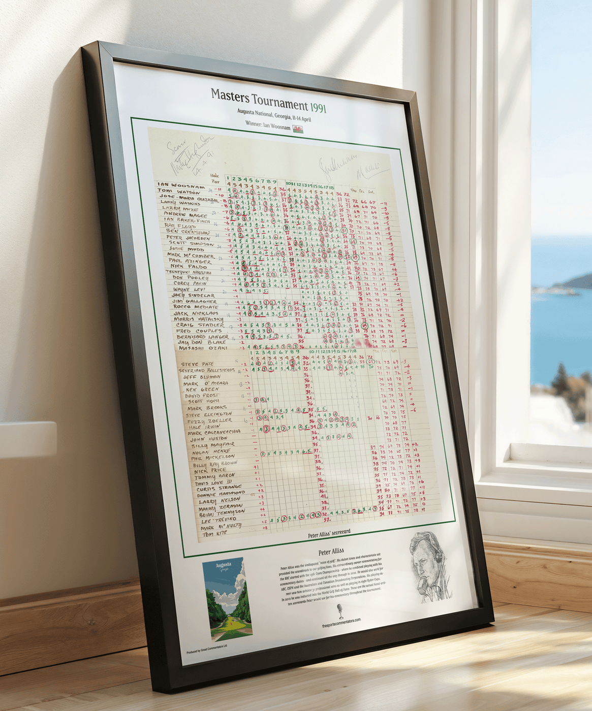 GOLF Ian Woosnam wins the Masters Tournament, Augusta National, Georgi ...